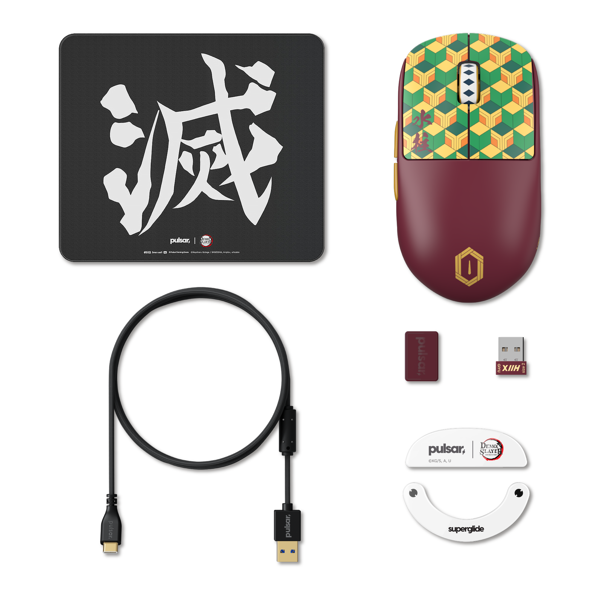 Giyu Tomioka Demon Slayer x Pulsar Bundle (Mouse & Mousepad) – ONEofZERO