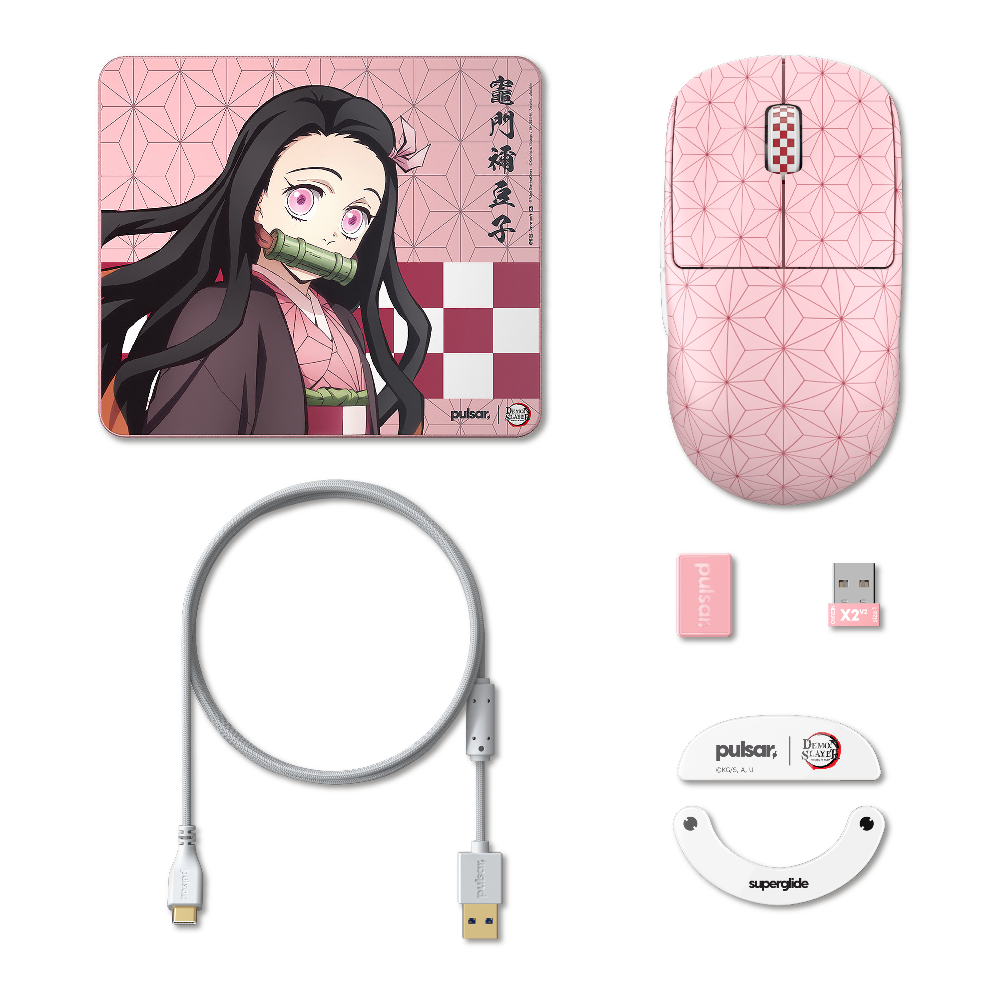 Nezuko Kamado Demon Slayer x Pulsar Bundle (Mouse & Mousepad) – ONEofZERO