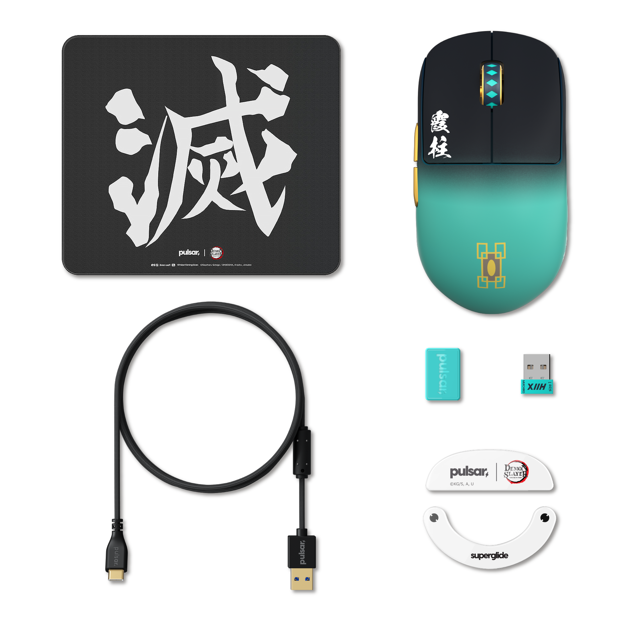 Tokito Muichiro Demon Slayer x Pulsar Bundle (Mouse & Mousepad) – ONEofZERO